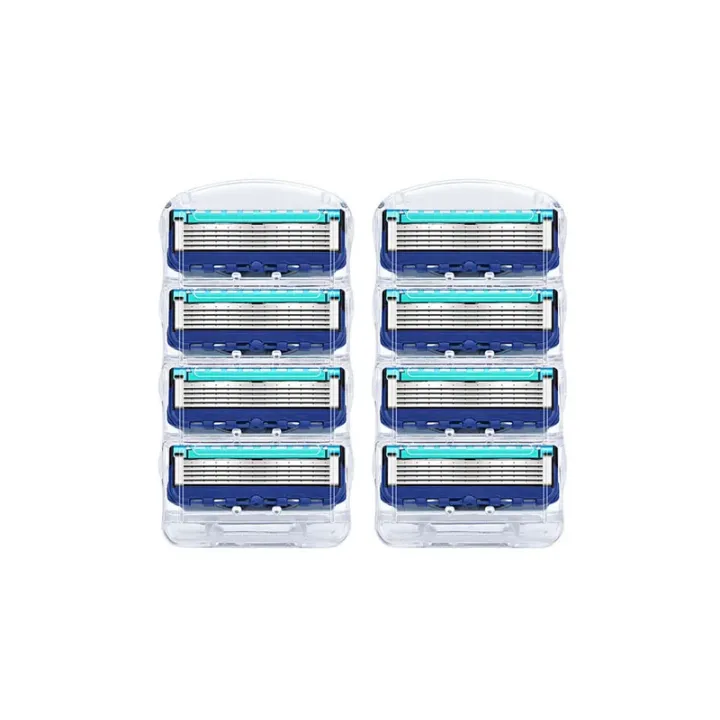 8 PCS Manual Razor For Men Five Layers Blade Without Knife Holder ...