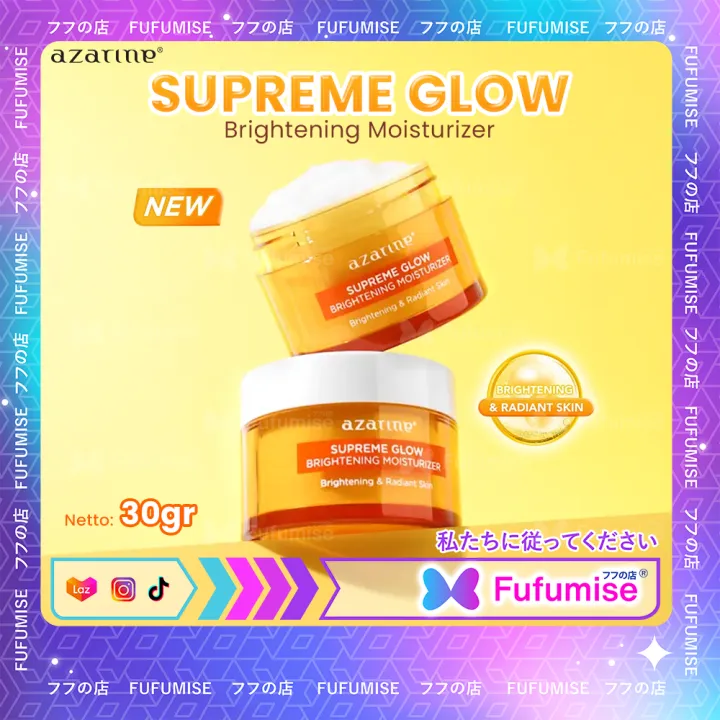AZARINE Supreme Glow Brightening Moisturizer 30g | Pelembab pagi dan ...