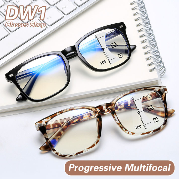 3 in 1 Progressive Multifocal Reading Glasses for Women Men Smart Zoom ...