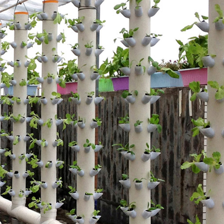 Column Fixed Plant Cup Hydroponic Systems Greenhouse Balcony Vegetables ...