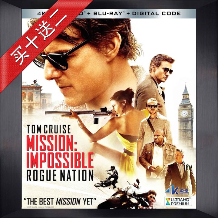 Mission Impossible 5: The Mysterious Nation 4K UHD Blu-ray Disc 2015 ...