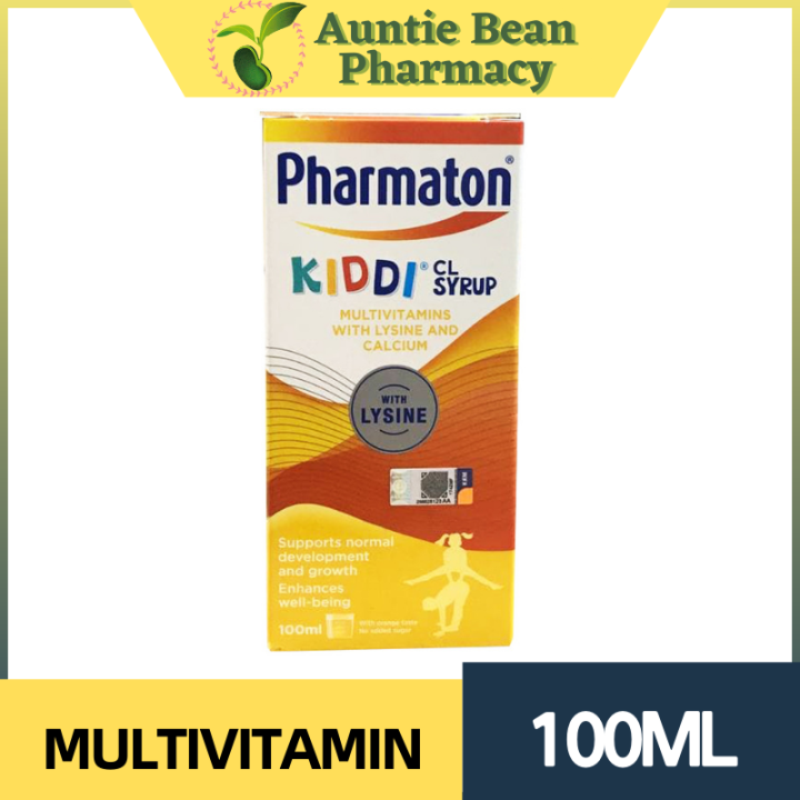 Pharmaton Kiddi CL Syrup Multivitamins With Lysine And Calcium 100ml ...