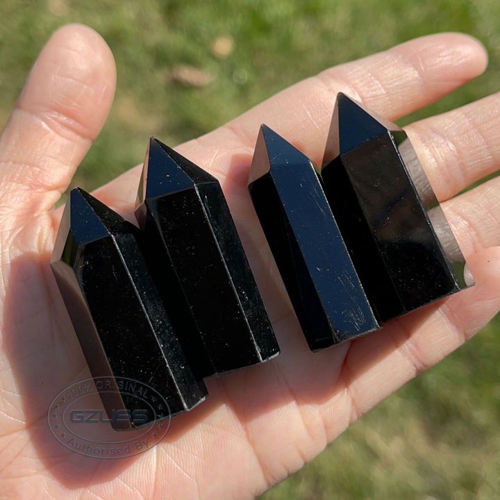 Black Obsidian Stone Point - Black Obsidian Crystal Point - Healing ...