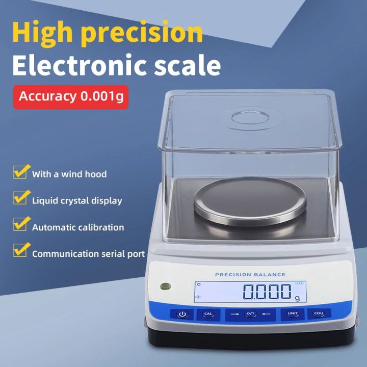 500G 0.001G High Precision Electronic Balance Lab Analytical Balance ...
