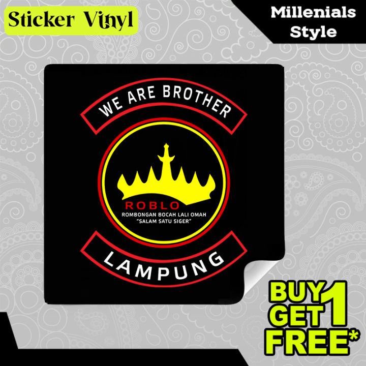 Stiker Sticker Daerah Kota Lampung Tapis Kuning Logo Bahan Vynil Bisa ...