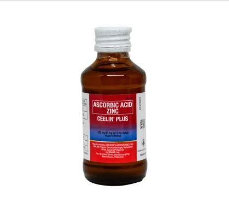 Ceelin Plus Ascorbic Acid Zinc 100 mg / 10 mg /5 mL Syrup 60 mL | Lazada PH