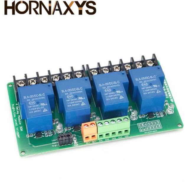 【Worth-Buy】 One 1 2 4 Channel Relay Module 30a With Optocoupler Isolation 5v 24v Supports High ...