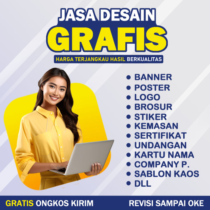 Jasa desain logo, Banner, Stiker. | Lazada Indonesia