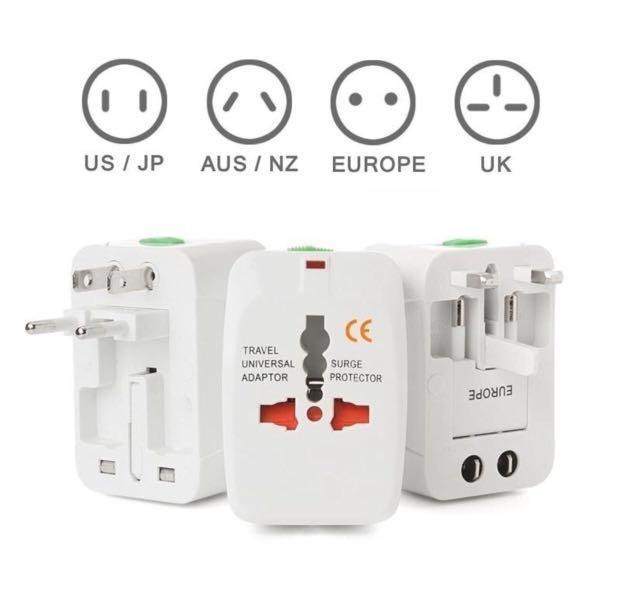 SG LOCAL STOCK - Universal Compact Travel Adapter Wall Plug with 1 or 2 USB PD Port Ports ...