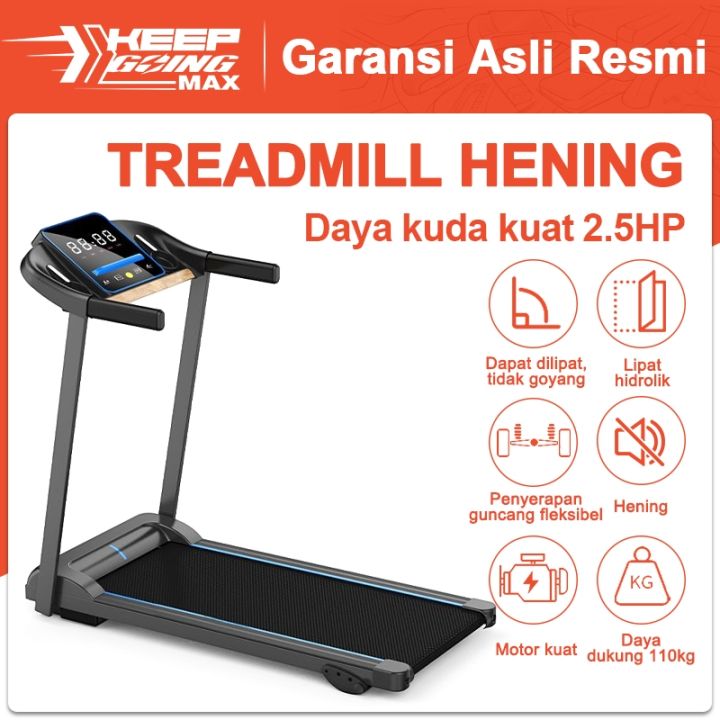 [Tdk trm PayLater] Keep Going Max -Treadmill Elektrik Tredmil Listrik 2.5 HP Mesin Alat Lari ...
