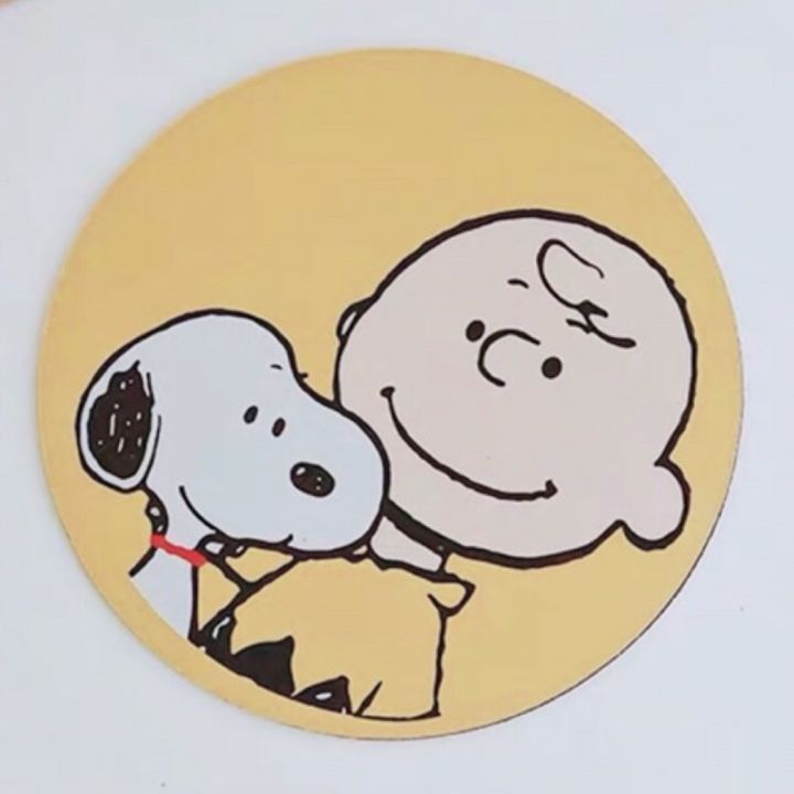 Snoopy round mouse pad starts school and goes to work | Lazada Singapore