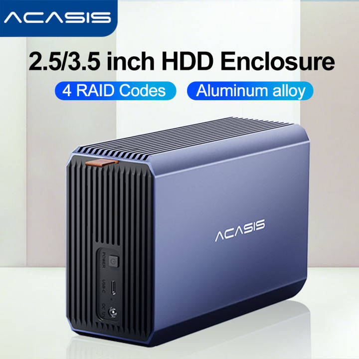 Acasis HDD SATA RAID Storage Enclosure Dual Bay Docking Station Array ...
