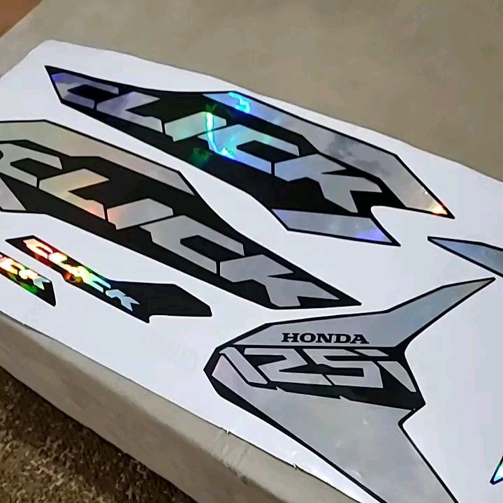 hologram honda click stock decals | Lazada PH