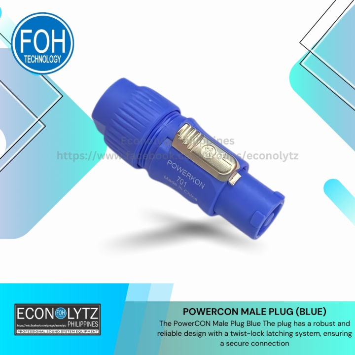 1PC POWERCON MALESOCKET (BLUE) POWER CONNECTOR | Lazada PH