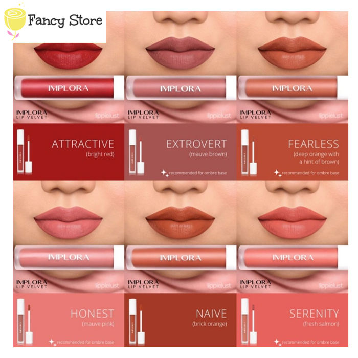 Implora Velvet Lip Cream [FEARLESS] | Lazada Indonesia