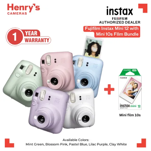 Fujifilm Instax Mini 12 Instant Film Camera Instant Camera (Standard ...