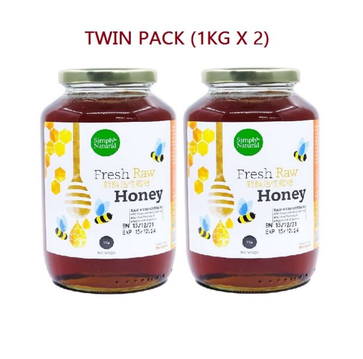 Simply Natural Fresh Raw Honey 1kg x 2 (Twin Pack) | Lazada