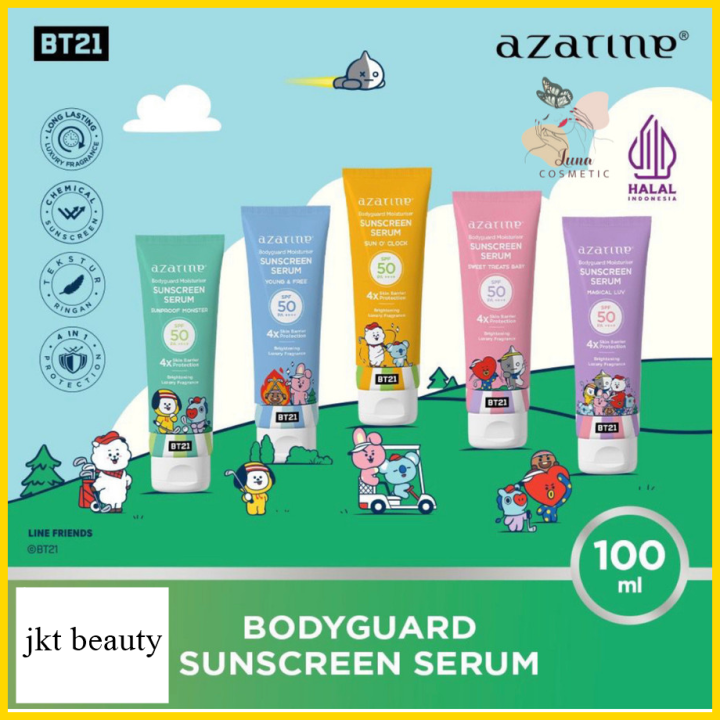 Azarine Bodyguard Moisturizer Sunscreen Serum SPF 50 PA++++ 100ml ...