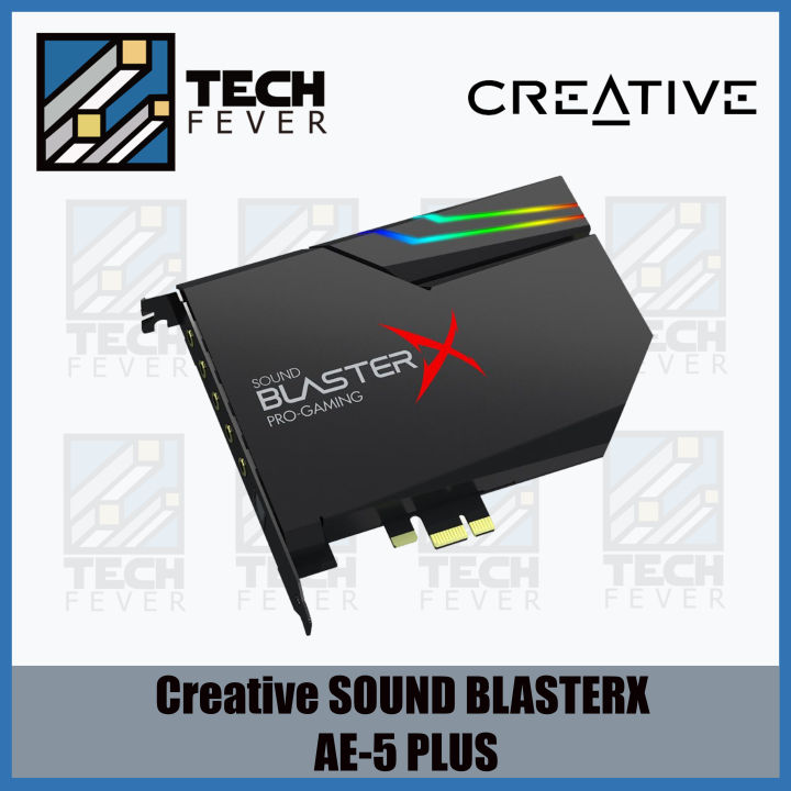 Creative SOUND BLASTERX AE-5 PLUS Hi-res PCI-e Gaming Sound Card and ...