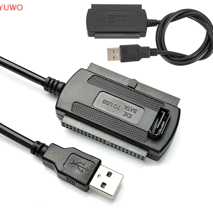 YUWO USB 2.0 To IDE Adapter Converter Cable For 2.5 3.5 Inch Hard Drive ...