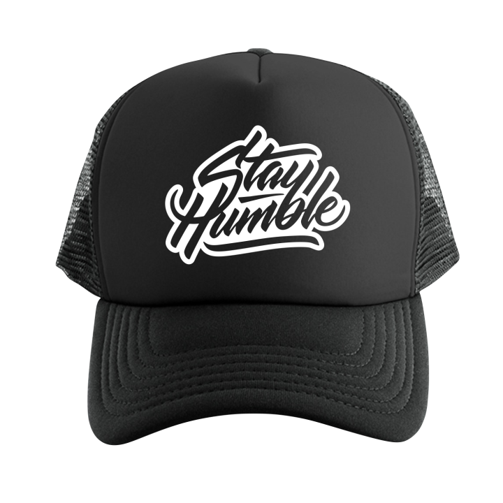 Stay Humble Trucker Cap Mesh Fashion Net Cap Snapback Graffiteeshirt ...