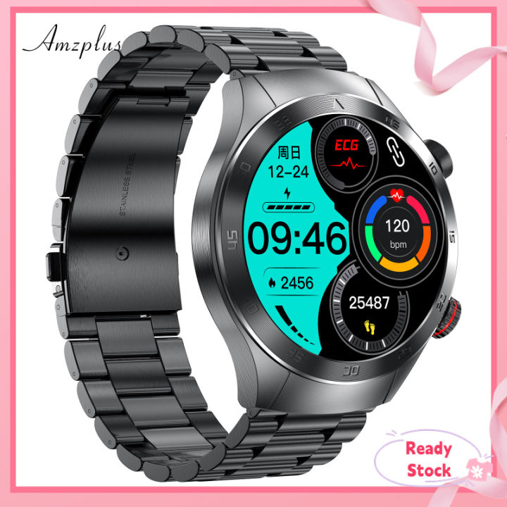 E800 Smart Watch 1.43" AMOLED Screen Fitness Smartwatch ECG Heart Rate ...