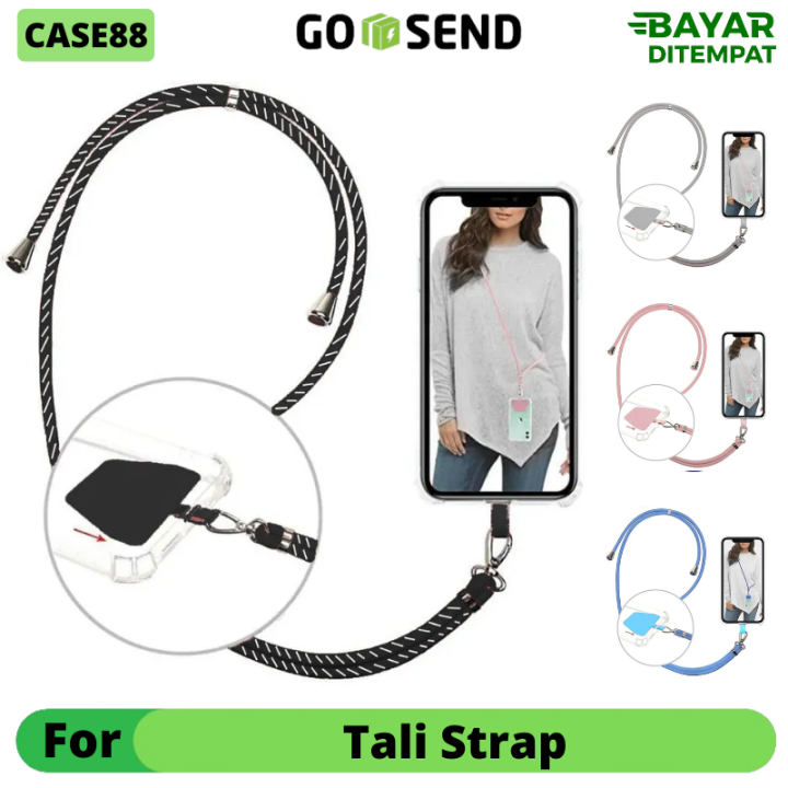 Tali Case Gantungan Warna Handphone Karet Tali HP Lanyard Silicone Tali ...