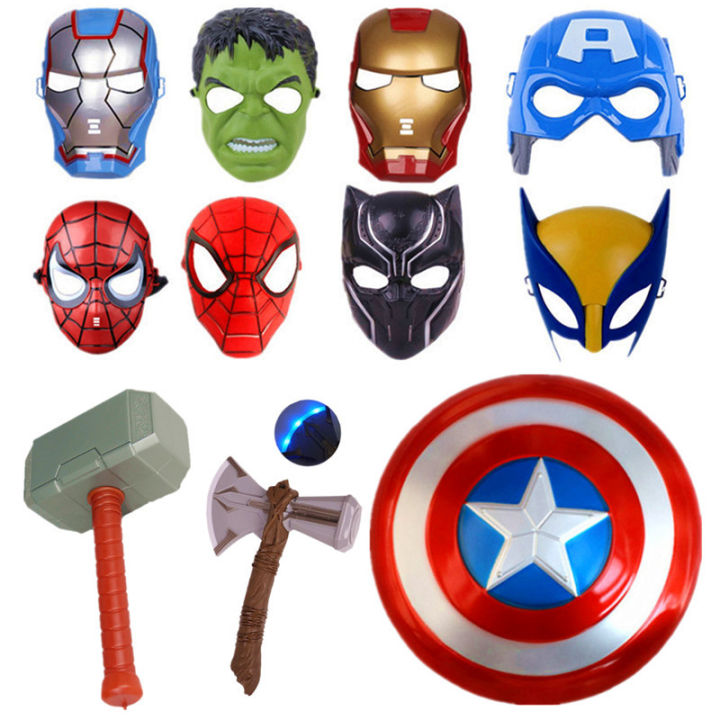 Marvel Avengers Endgame Cosplay Set: Captain America Shield, Thor ...
