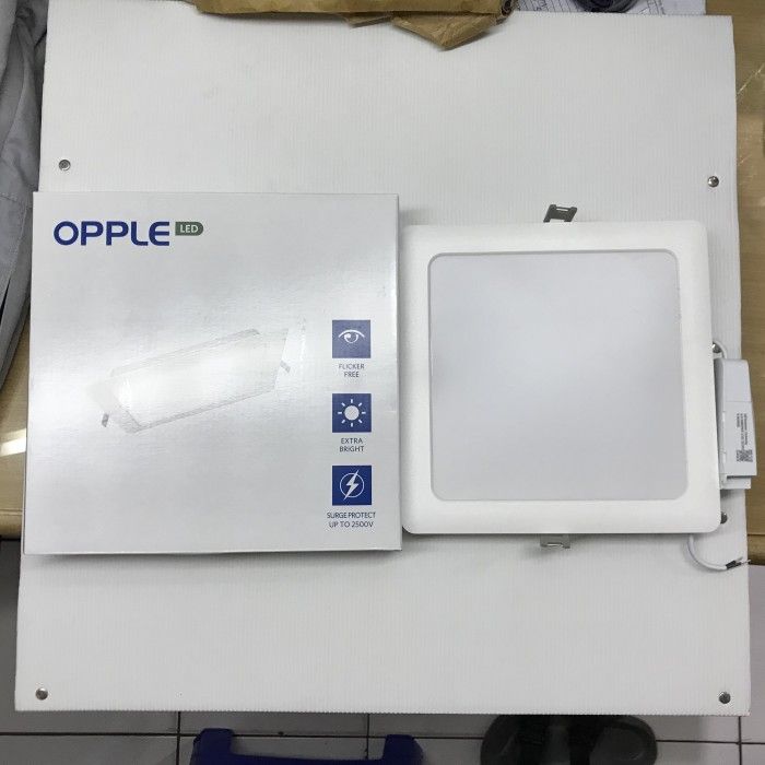 OPPLE Lampu Downlight Led Panel Kotak 18 watt ECOMAX SLIM Inbow Cahaya ...