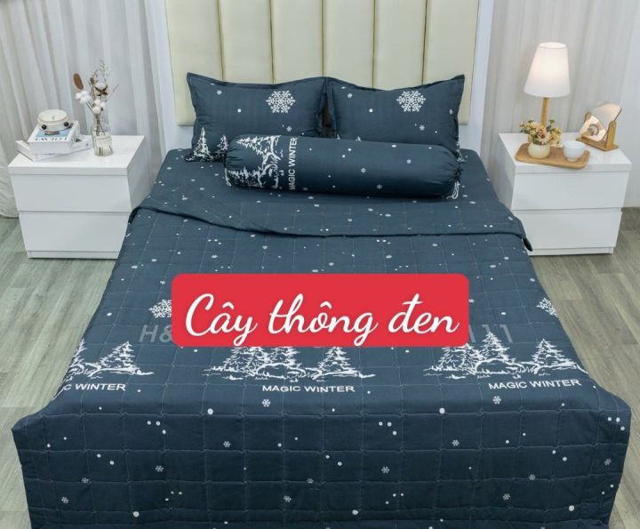 Ga trải giường cotton poly 1m6x2m được chọn mẫu ngay trên bài đăng, tim ...