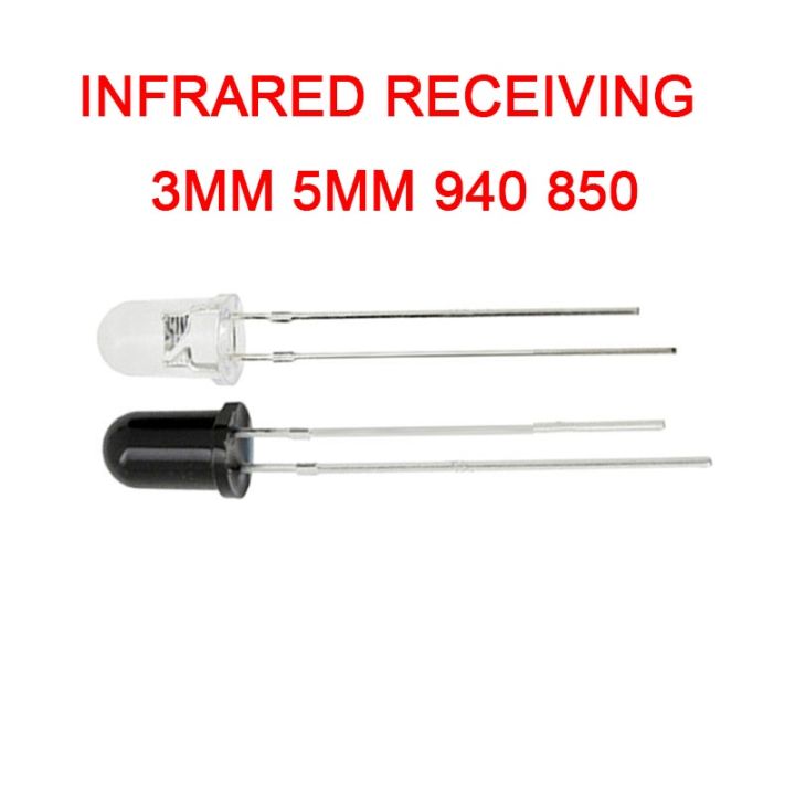 10PCSPACK 3MM 5MM 940 850 Infrared ReceiverTransmitter Tube Photodiode ...
