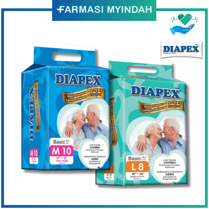 Diapex Basic Adult Diapers Tape (Size M/L) | Lazada
