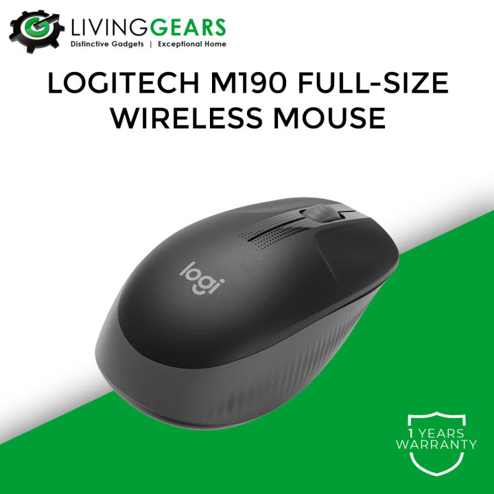 LOGITECH M191 M190 Full size USB Wireless Mouse For Notebook Laptop ...