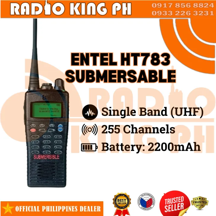 ENTEL HT783 UHF ENTRY LCD TWO WAY RADIO | Lazada PH