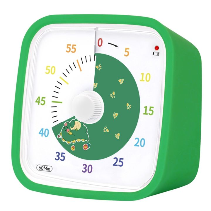 60Minute Visual Timer with Protective Case,Dinosaur Disk Timer for Kids ...