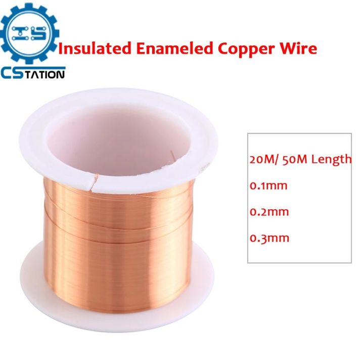 0.1mm 0.2mm 0.3mm Insulated Enameled Copper Wire Magnet Winding Coil ...