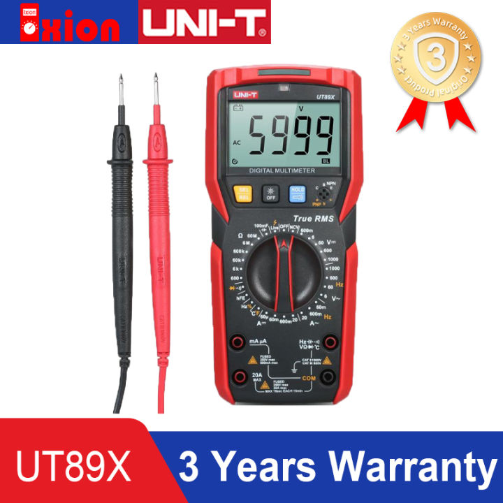 UNI-T UT89X Digital Multimeter High Accuracy Handheld Mini Universal Meter 6000 Counts LCD ...