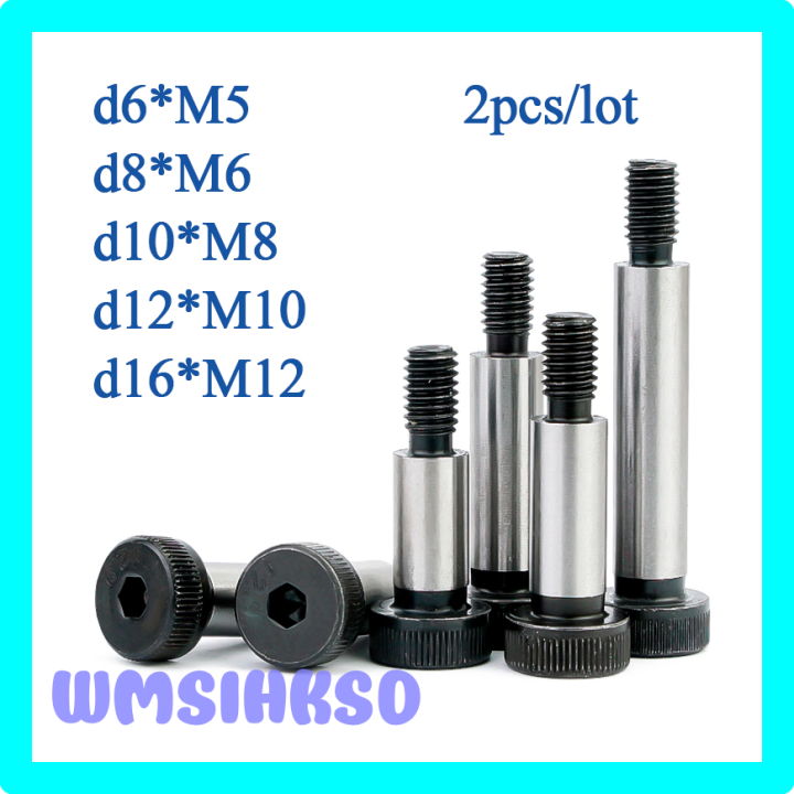 WKSM 2Pcs/lot M5 M6 M8 M10 Diameter= 6 8 10 12mm Grade 12.9 Steel Hex Hexagon Socket Cap Head ...