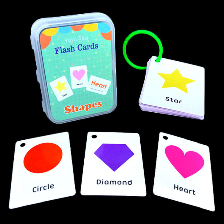 Cartoon Style Children Learning Flashcards Plastic Protection Case ...