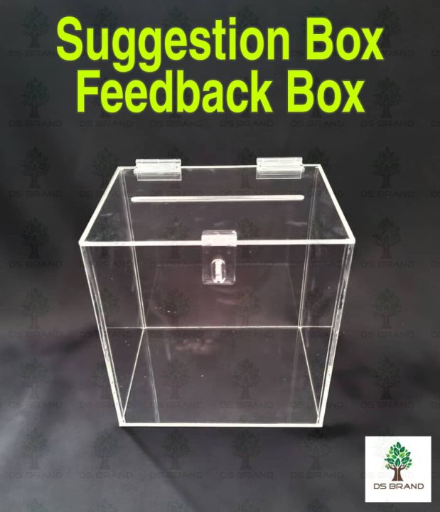 Suggestion Box / Feedback Box / Peti Cadangan / Charity Box | Lazada