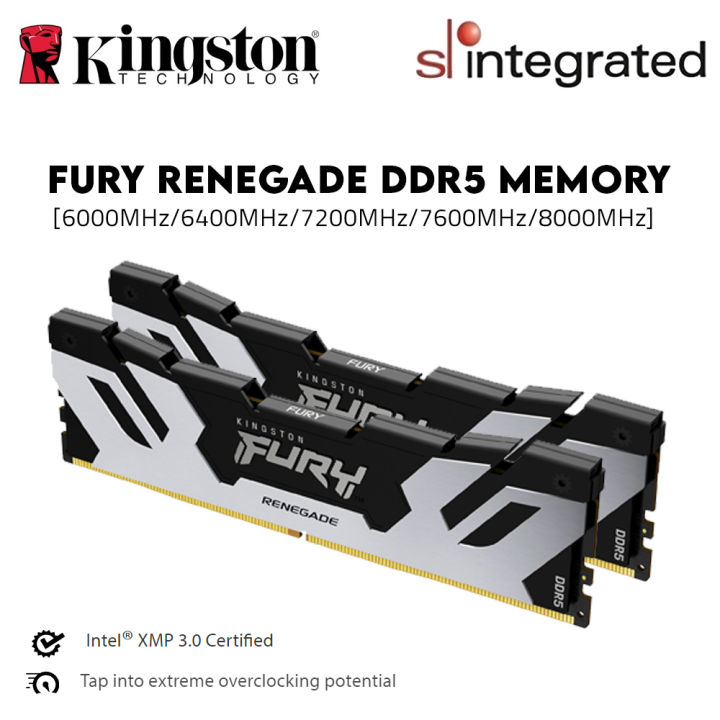 Kingston FURY RENEGADE Silver DDR5 Desktop Gaming Memory RAM - (6000MHz ...