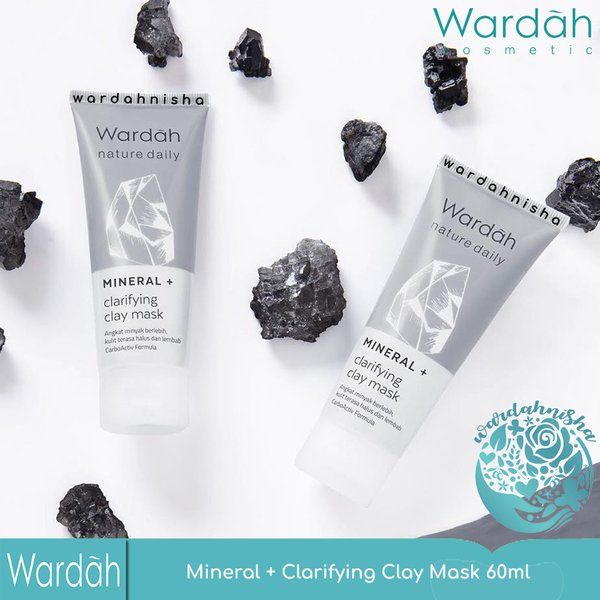 Wardah Nature Daily Mineral+ Clarifying Clay Mask 60 ml - Masker dengan ...