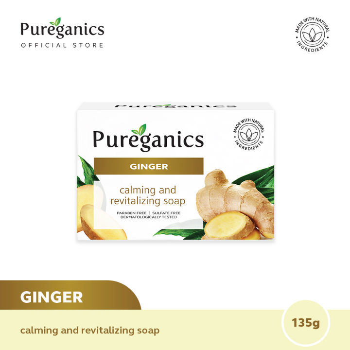 GWP - Pureganics Ginger Calming and Revitalizing Soap 135g | Lazada PH