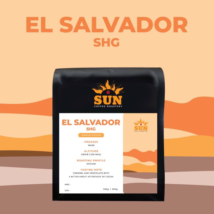 El Salvador SHG (Single Origin) เมล็ดกาแฟ เอลซัลวาดอร์ (100% อาราบิก้า) Coffee Bean 200g / 500g ...