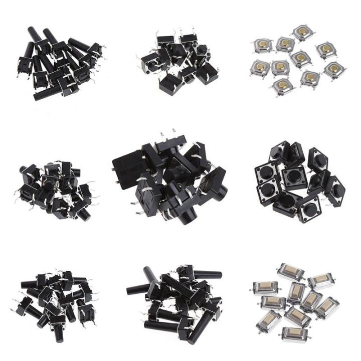 140 Pcs 14 Types Momentary Tact Tactile Push Button Switch SMD ... 140 Pcs 14 Types Momentary Tact Tactile Push Button Switch SMD ...
