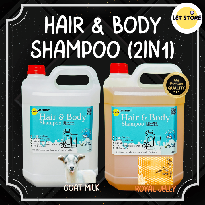 Premium Hair & Body Shampoo 5L [LET PROTECT] Premium Syampoo Mandi ...