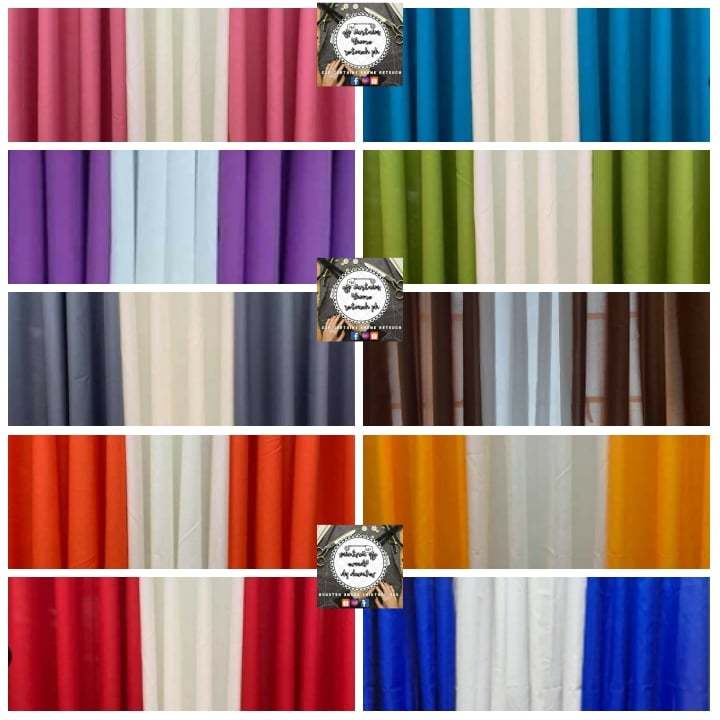 3in1 Groomet Curtain Nude Mocha Brown Aesthetic Cream White Color in ...