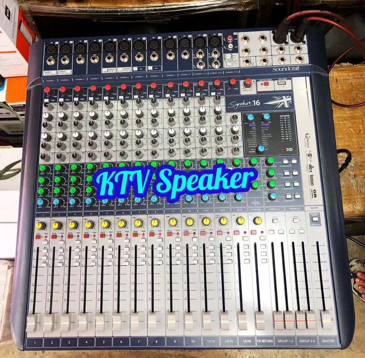 16 channel Compact Analogue Mixer with Built-in effects SOUNDCRAFTS ...