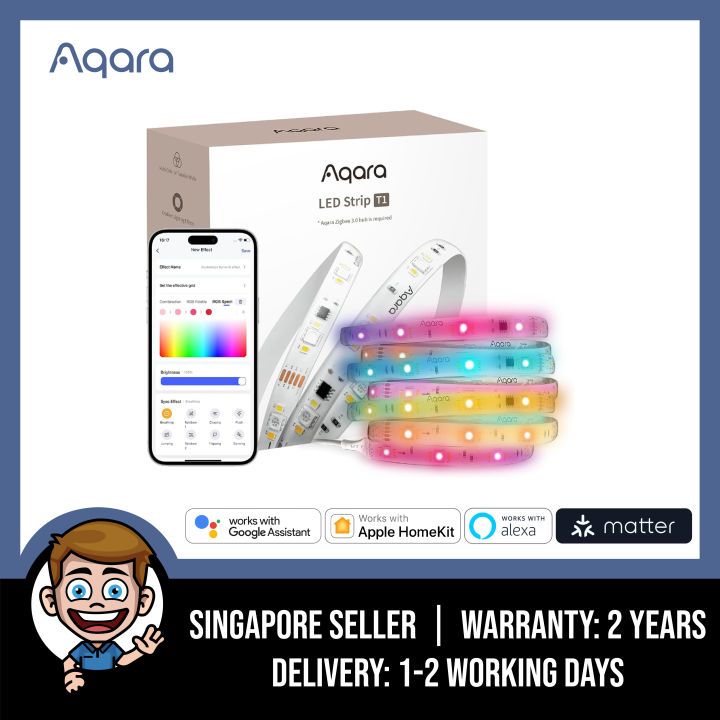 [GLOBAL] Aqara T1 RGB + White Ruban LED Light Strip, Require Aqara HUB, Works w Apple Homekit ...