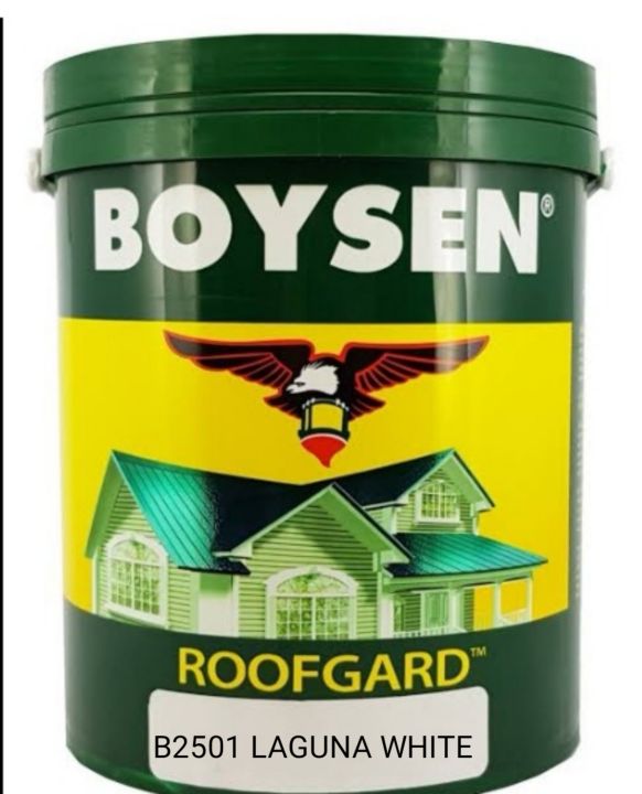 Boysen Roofgard Roof Paint - 4L 4 Colors ( Laguna White, Orient Gold ...